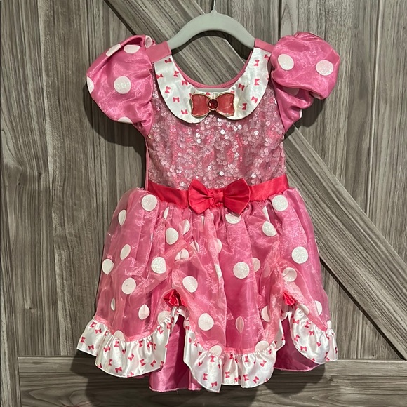 Disney | Costumes | Disney Pink And White Polka Dot Halloween Costume ...